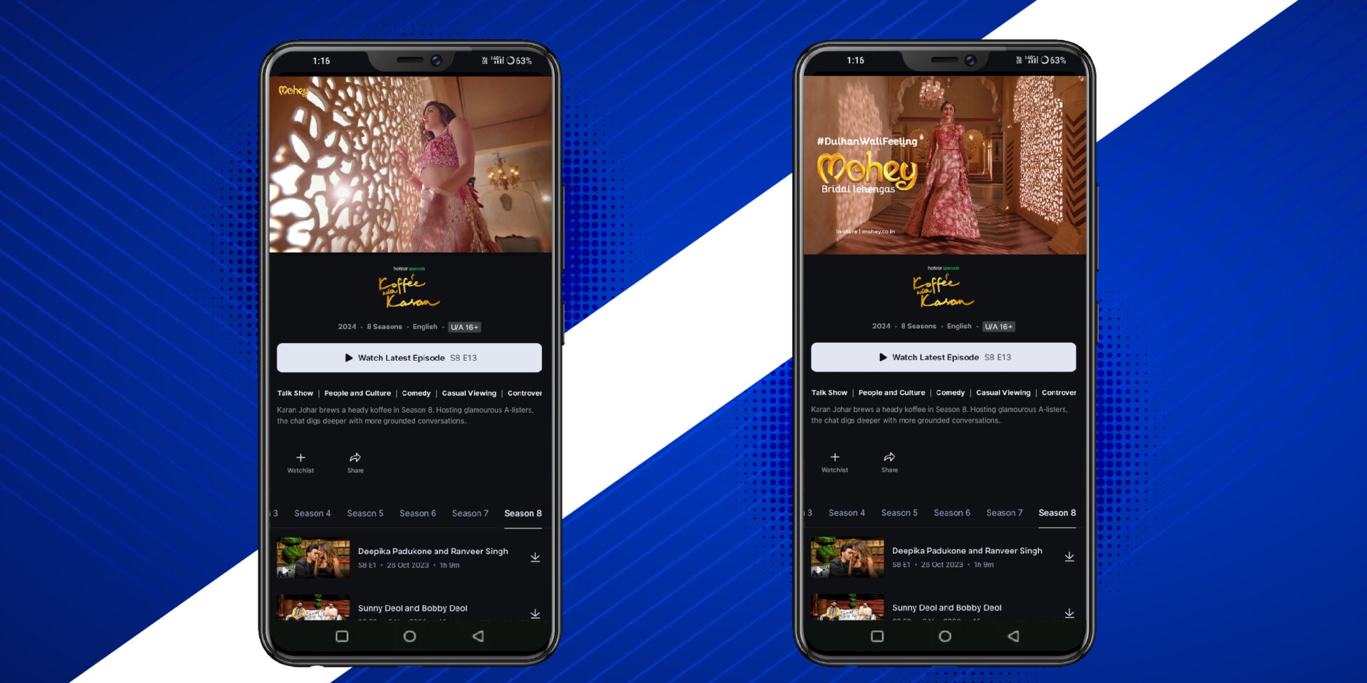 Elevating Festive & Wedding Glamour: Mohey's Successful Campaign on Disney+ Hotstar!