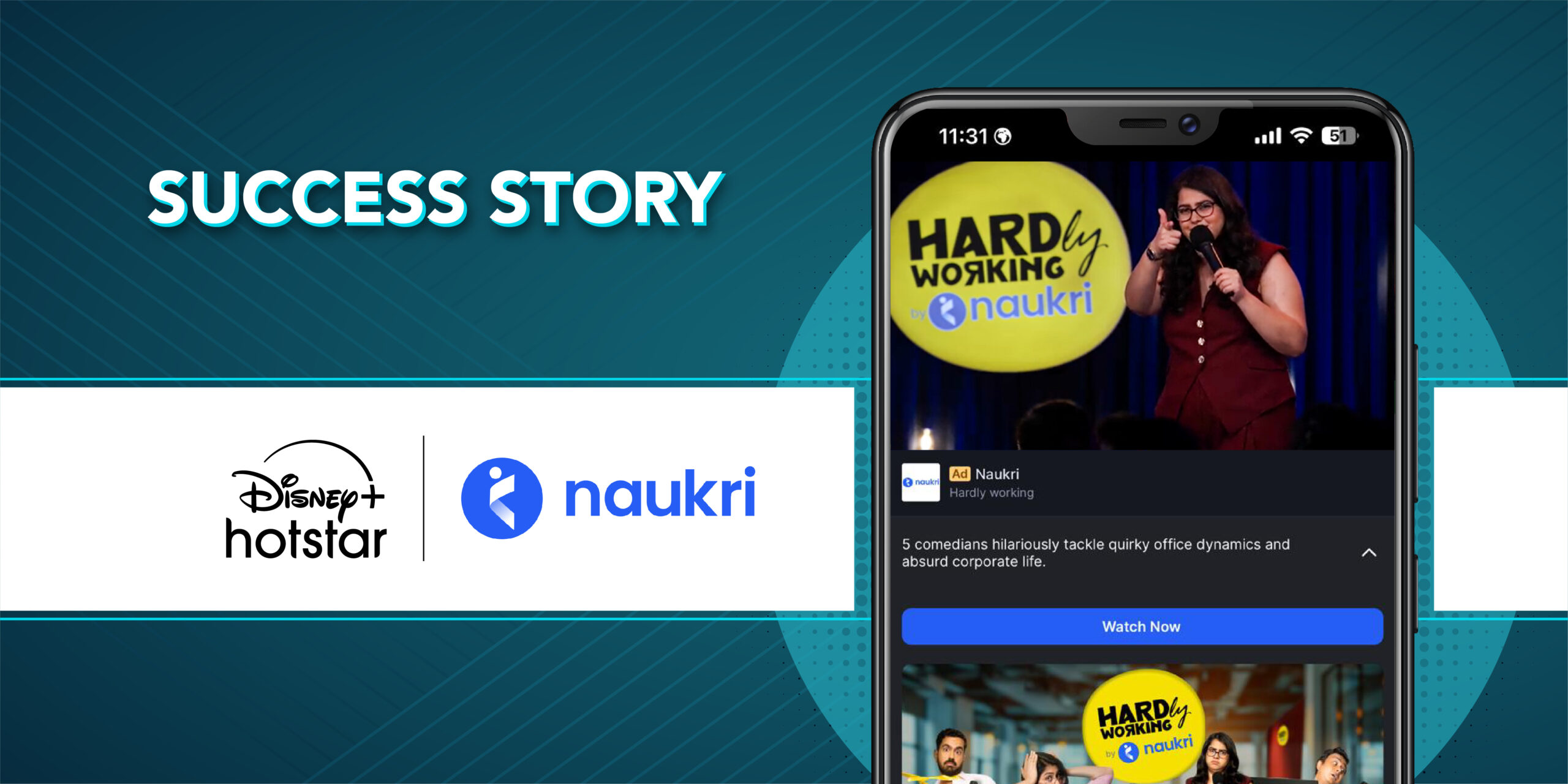 Naukri Turned ‘Hardly Working’ Into ‘Brand Success’ In Collaboration With Disney+ Hotstar